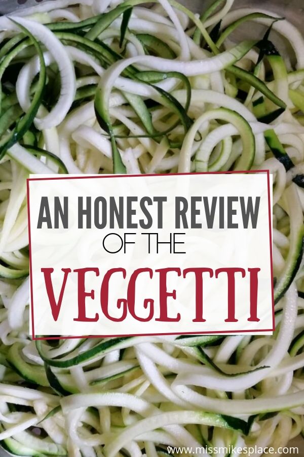 An Honest Review of the Veggetti Spiral Vegetable Cutter - Miss Mike's ...
